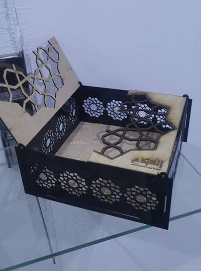 Laser Cut Oriental decoration box | W4ART